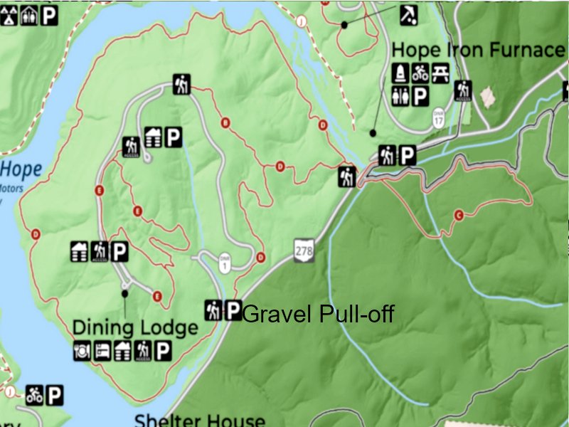 Oh! Abandoned Furnace Town, Deep Forest Trail, and Ghosts-oh my!